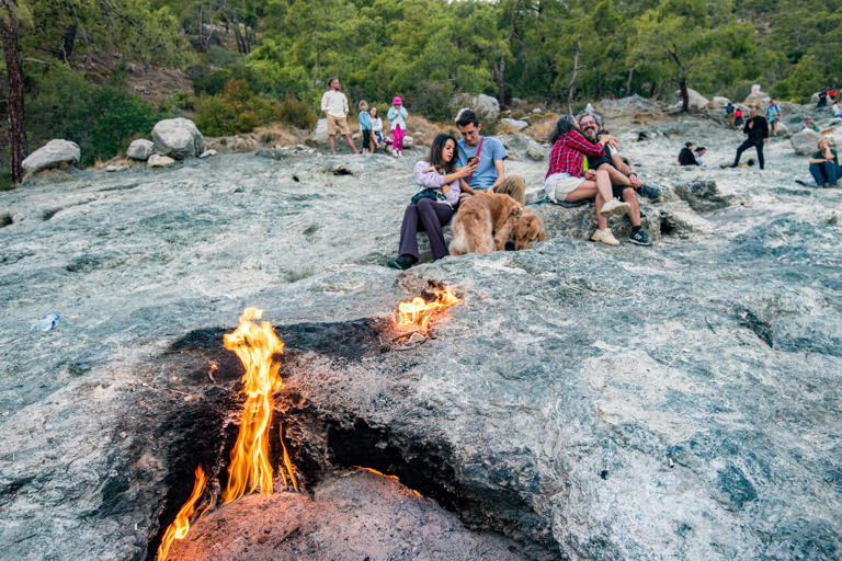This Turkish mountain has been ablaze with flames for thousands of ...