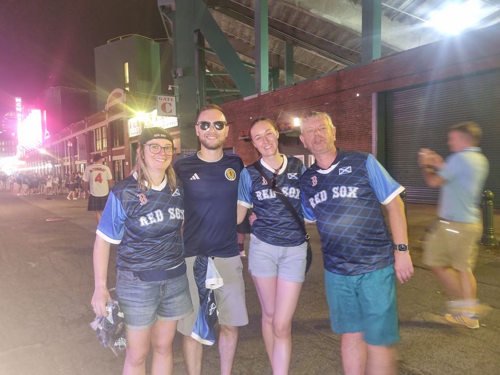 Thousands of Tartan Army fans swap footie for baseball at Red Sox game