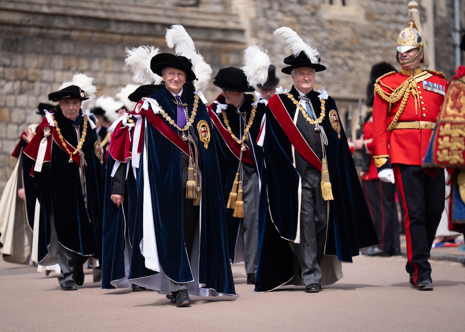 Kate’s smile for William during Garter Day procession