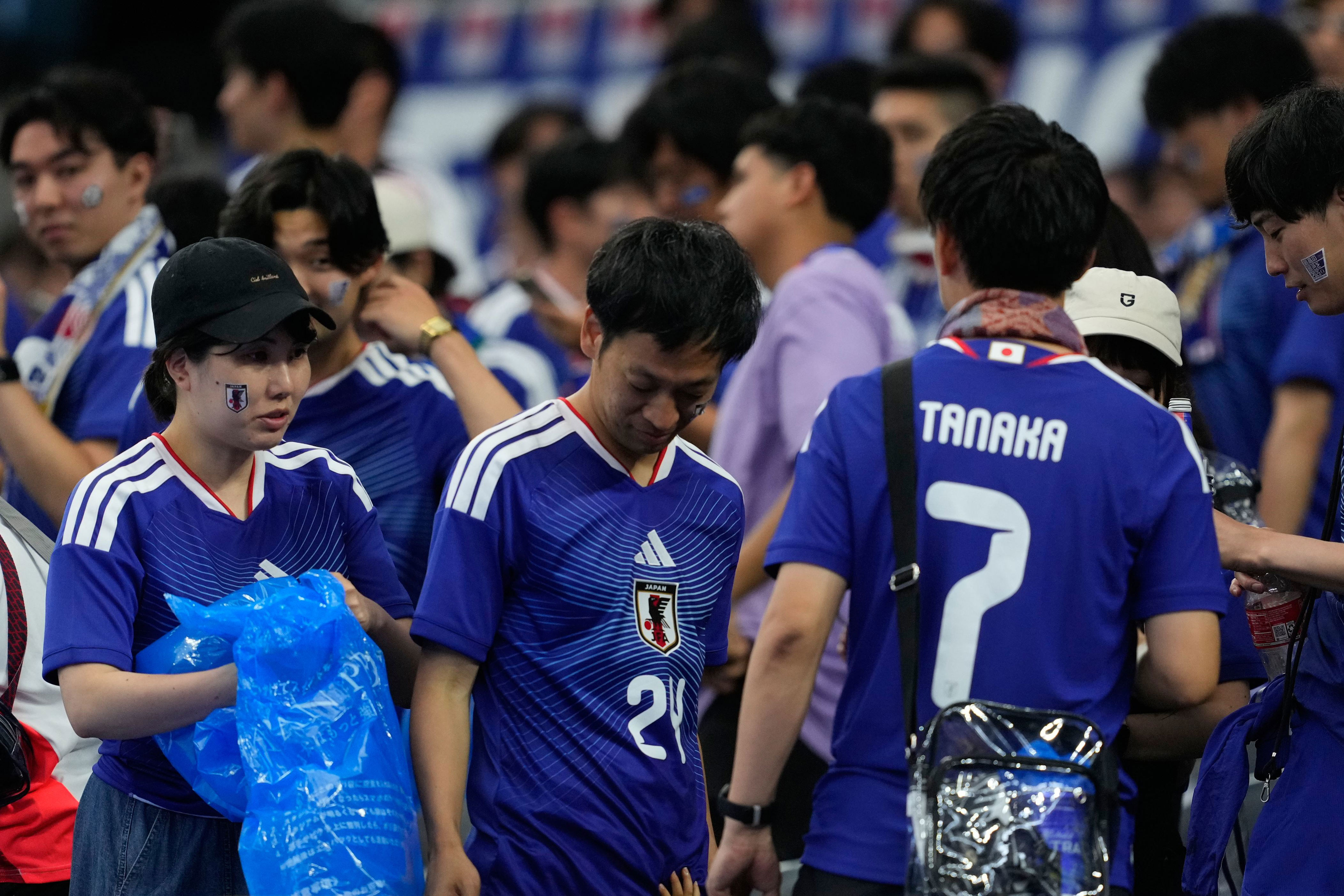 Japan fans came, cheered — then they cleaned up