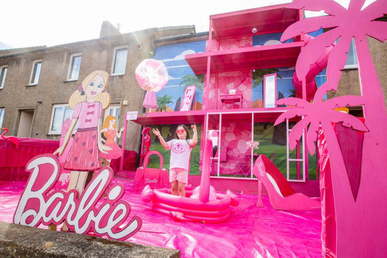 Mum spends £5k transforming home into Barbie Dreamhouse – complete with ...