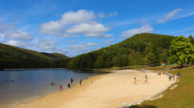 This lake state park in Pennsylvania has forest camping, cozy cabins ...