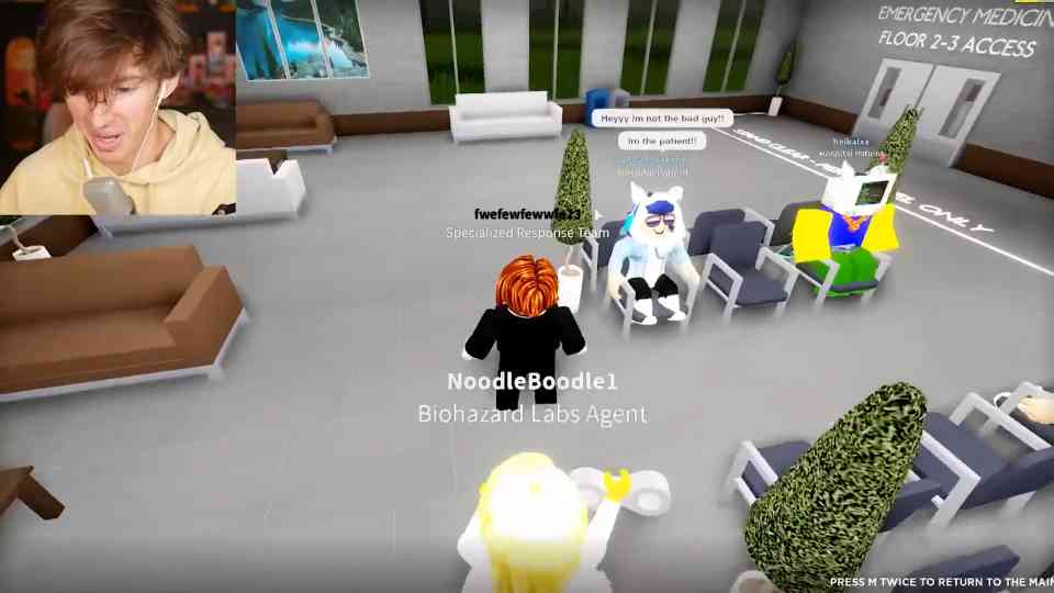 A really awful Roblox hospital