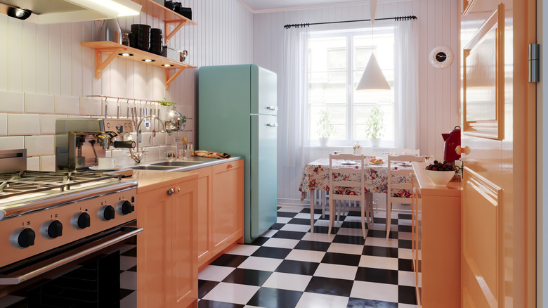 Give your kitchen a retro touch with this '50s flooring