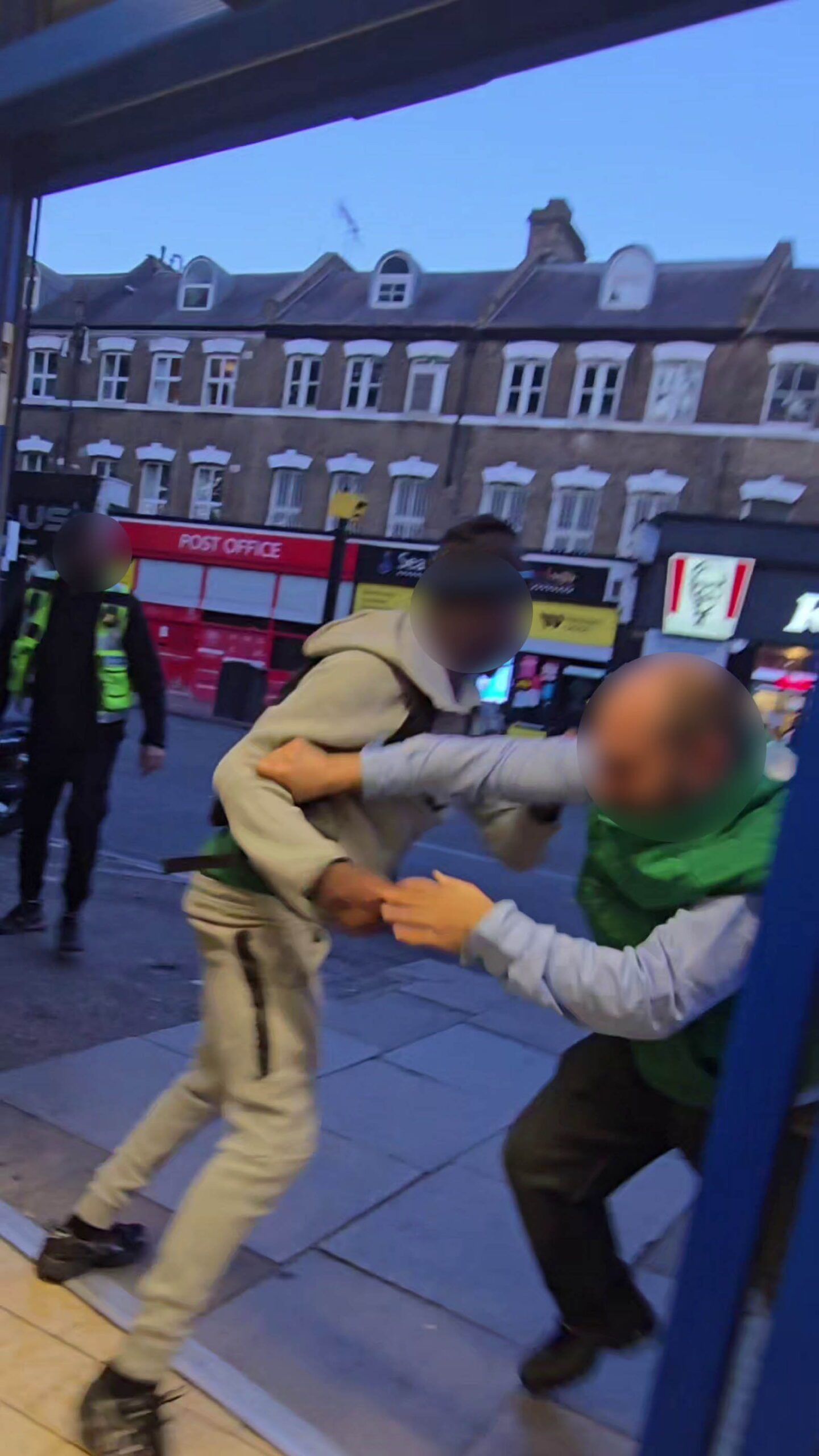 Shocking moment violent shoplifters beat up Lidl workers