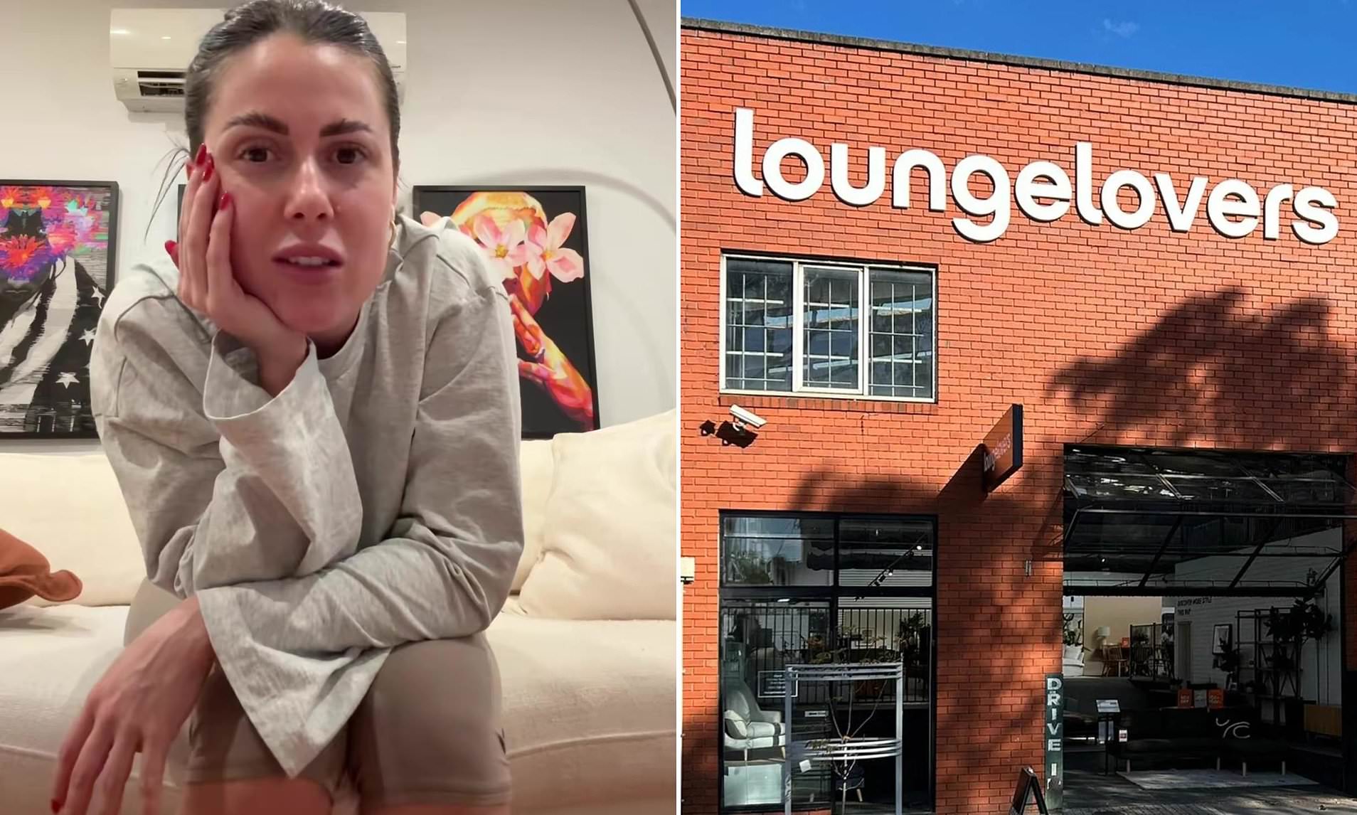 Aussie spends $4,500 on a couch and is told she is sitting on it wrong
