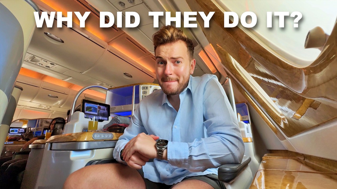 I flew Emirates business class to Hong Kong!