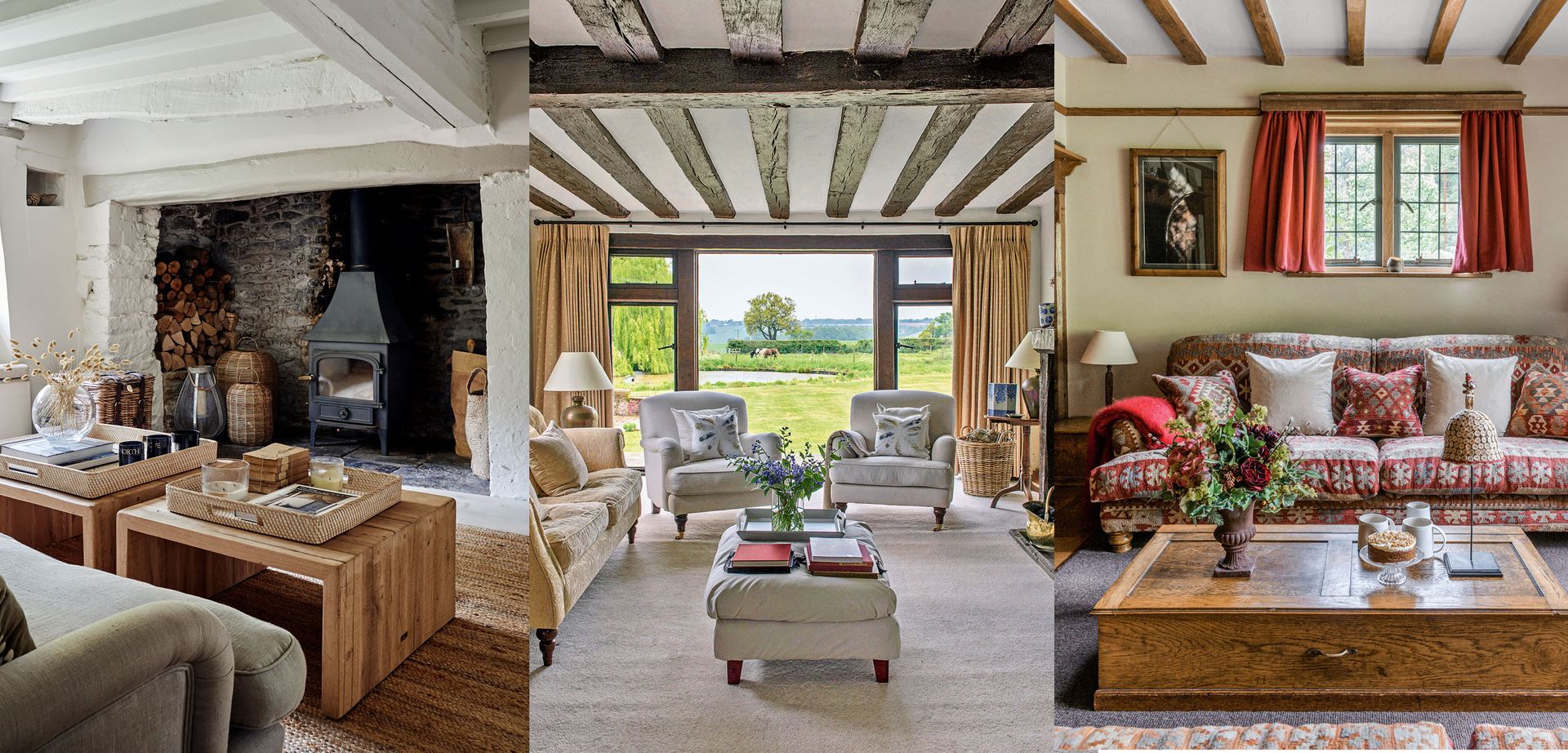 Rustic country living room ideas