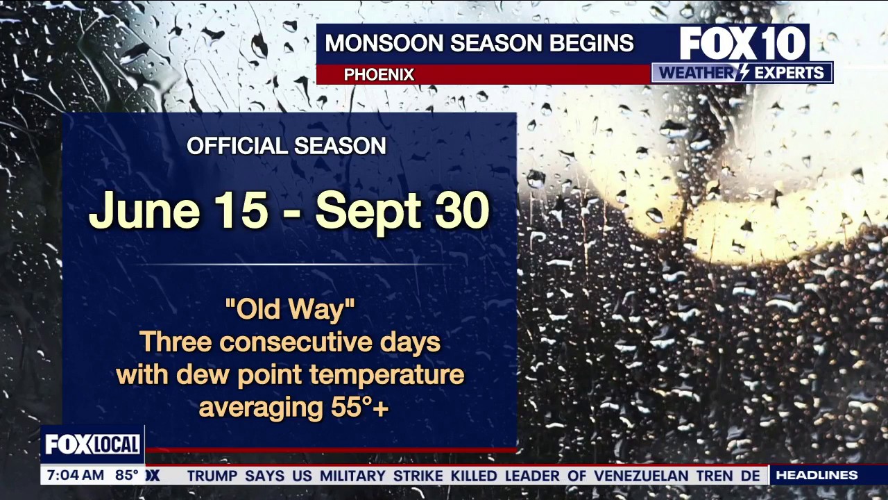 Arizona weather forecast: Monsoon season kicks off with rain in Phoenix