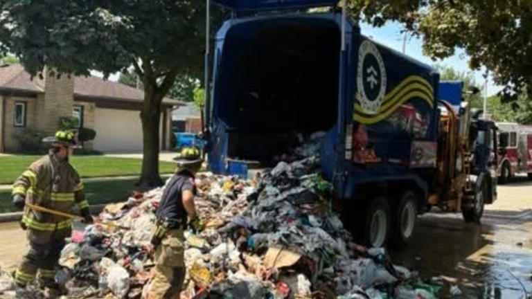 Reminder not to throw lithium-ion batteries away after garbage truck fire
