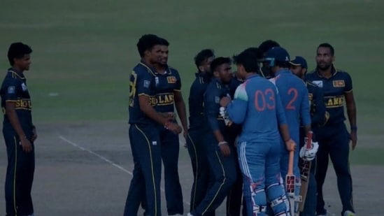 Vaibhav Sooryavanshi in ugly fight with Sri Lankan player, Tilak Varma ...