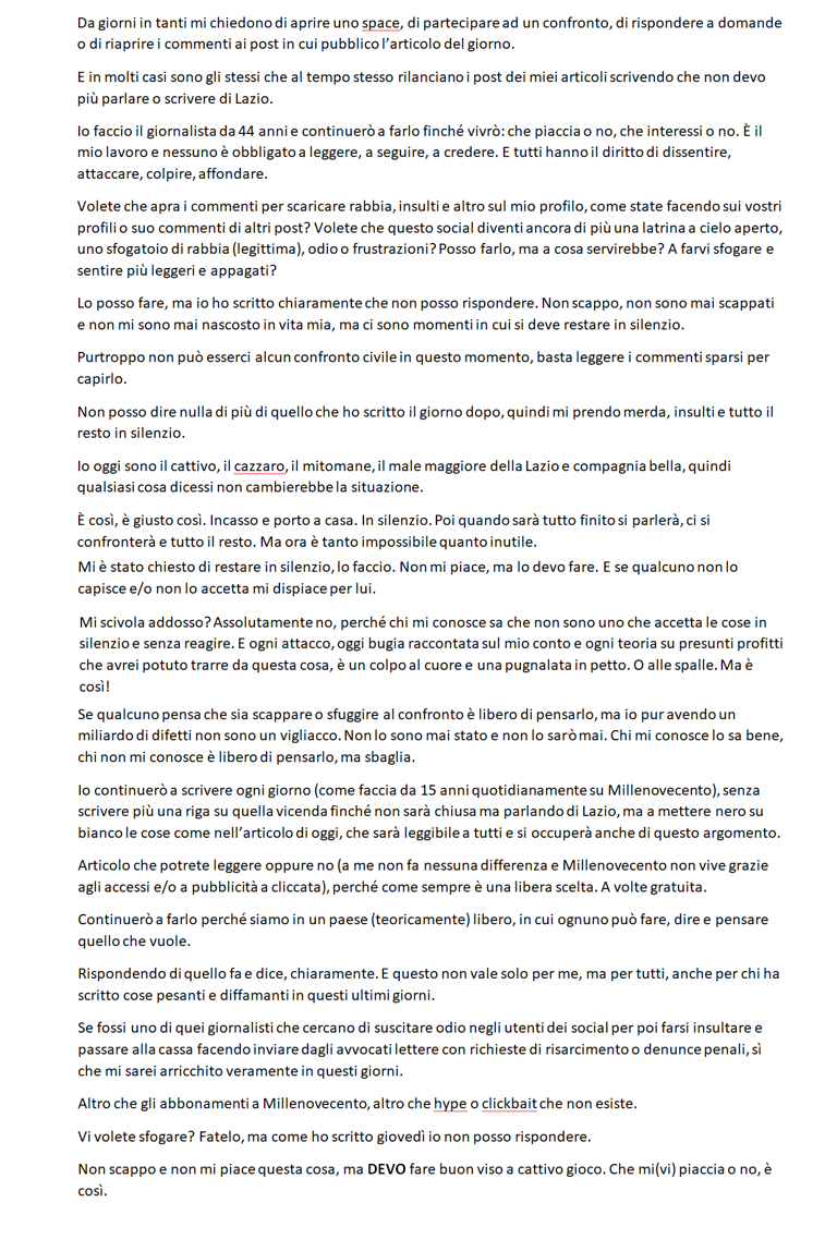 Greco: “Faccio il giornalista da 44 anni e continuerò a farlo, non ...