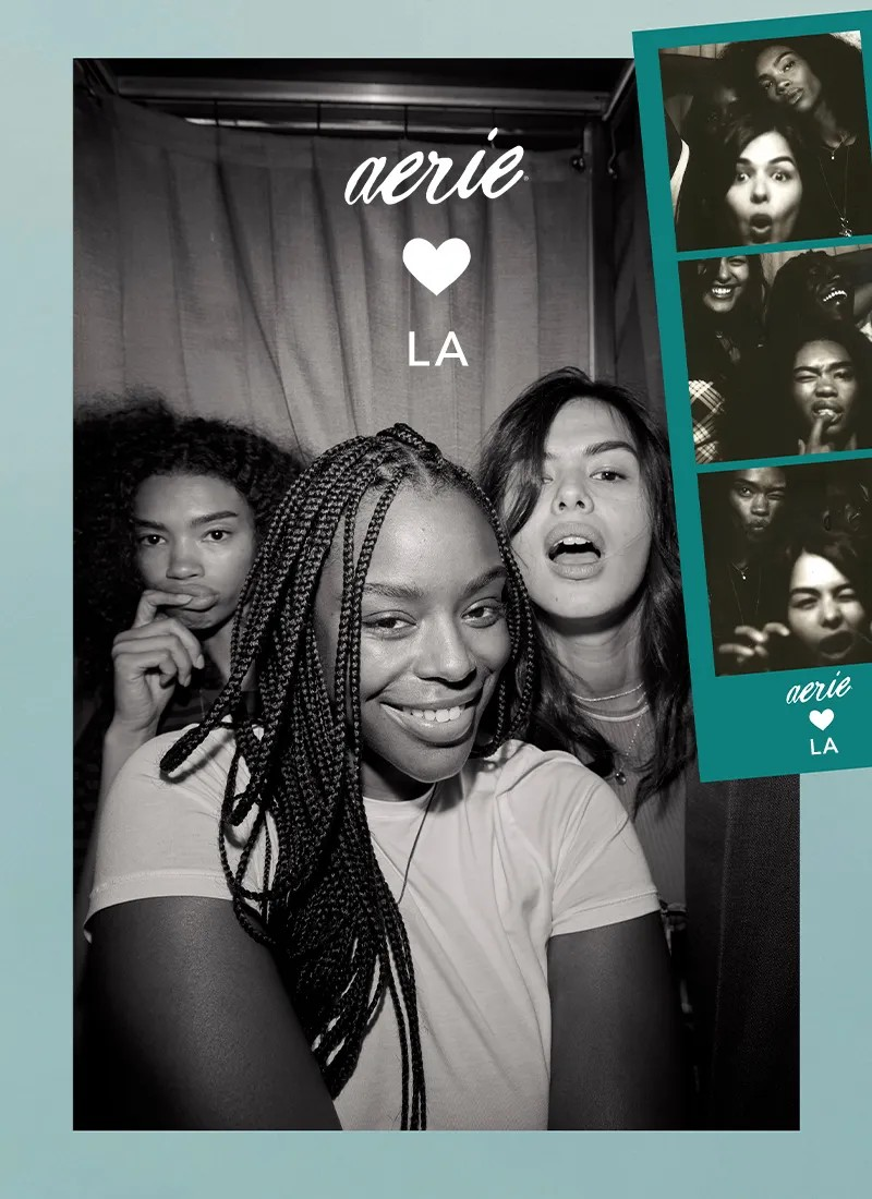 Aerie real life photo booth pop-up, LA
