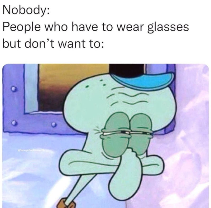 A vision upgrade of 21 glasses memes for people who paid to unlock ...