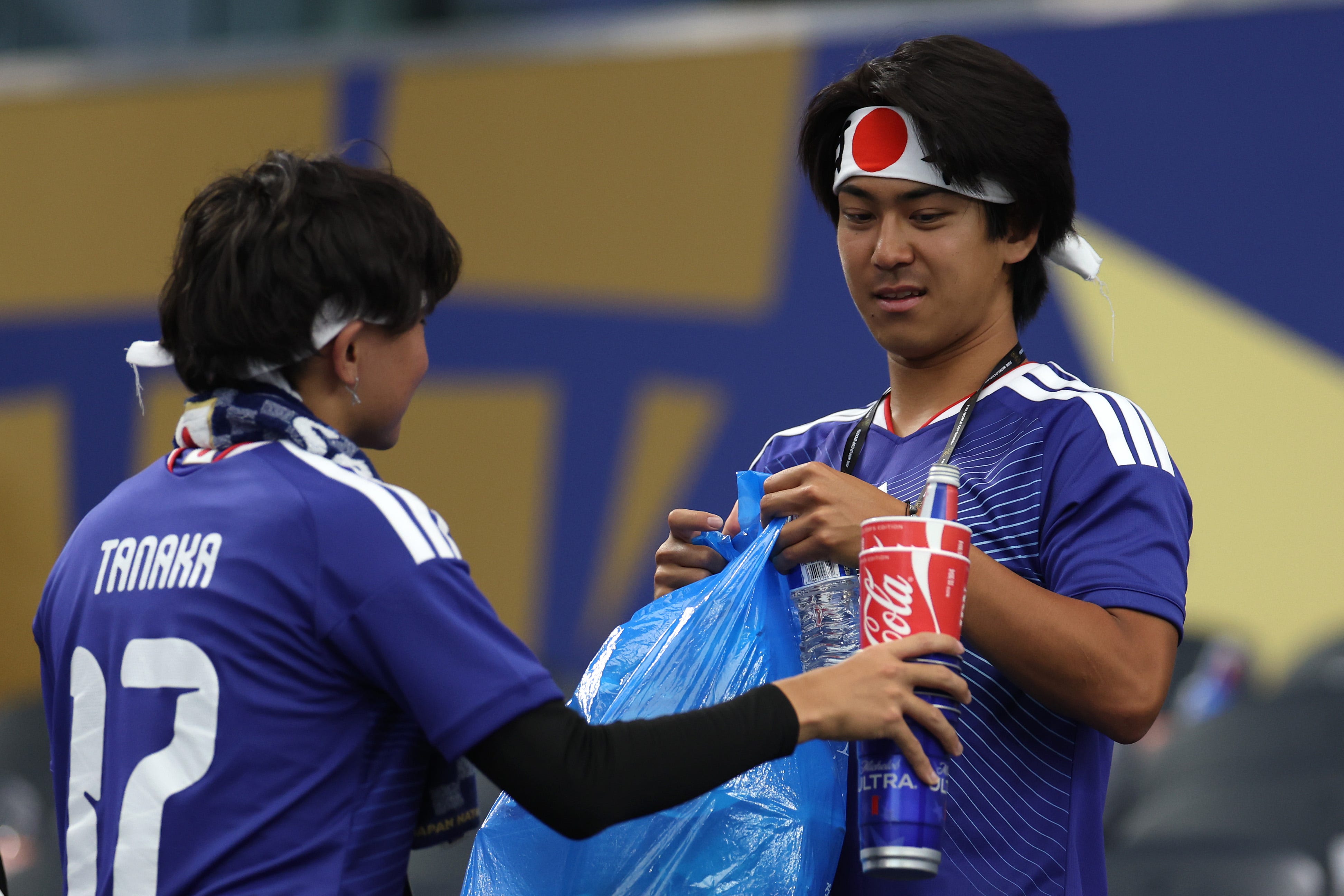 Japan soccer fans clean up Texas stadium after World Cup. Why they do it