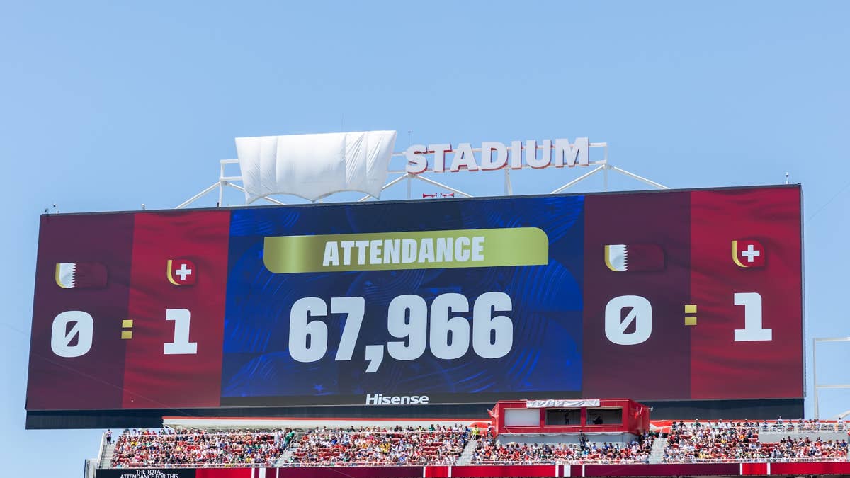 Levi's playfully responds to FIFA's logo covering at World Cup stadium