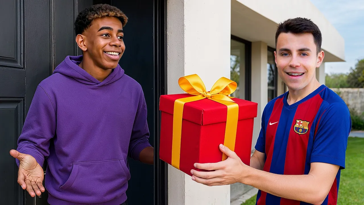 I surprised soccer players with their dream gifts