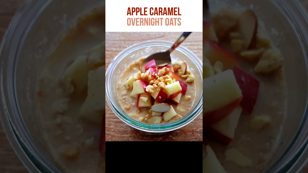 Apple caramel overnight oats