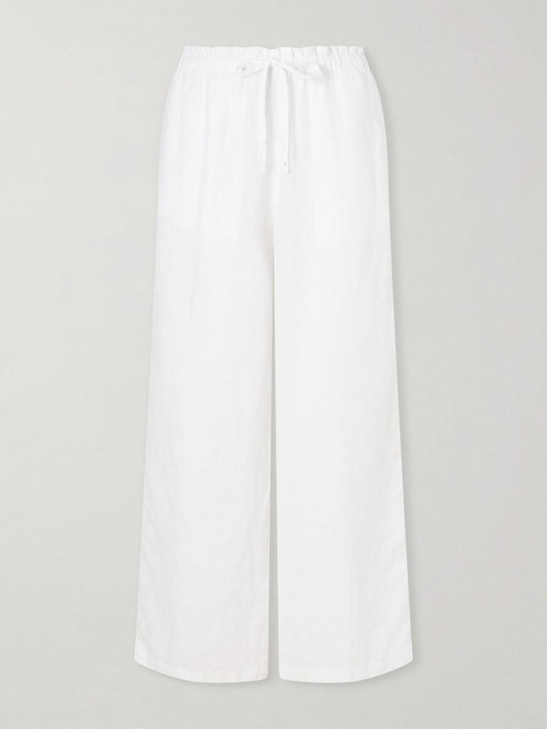 Linen are trousers are back for summer but with an effortless twist ...