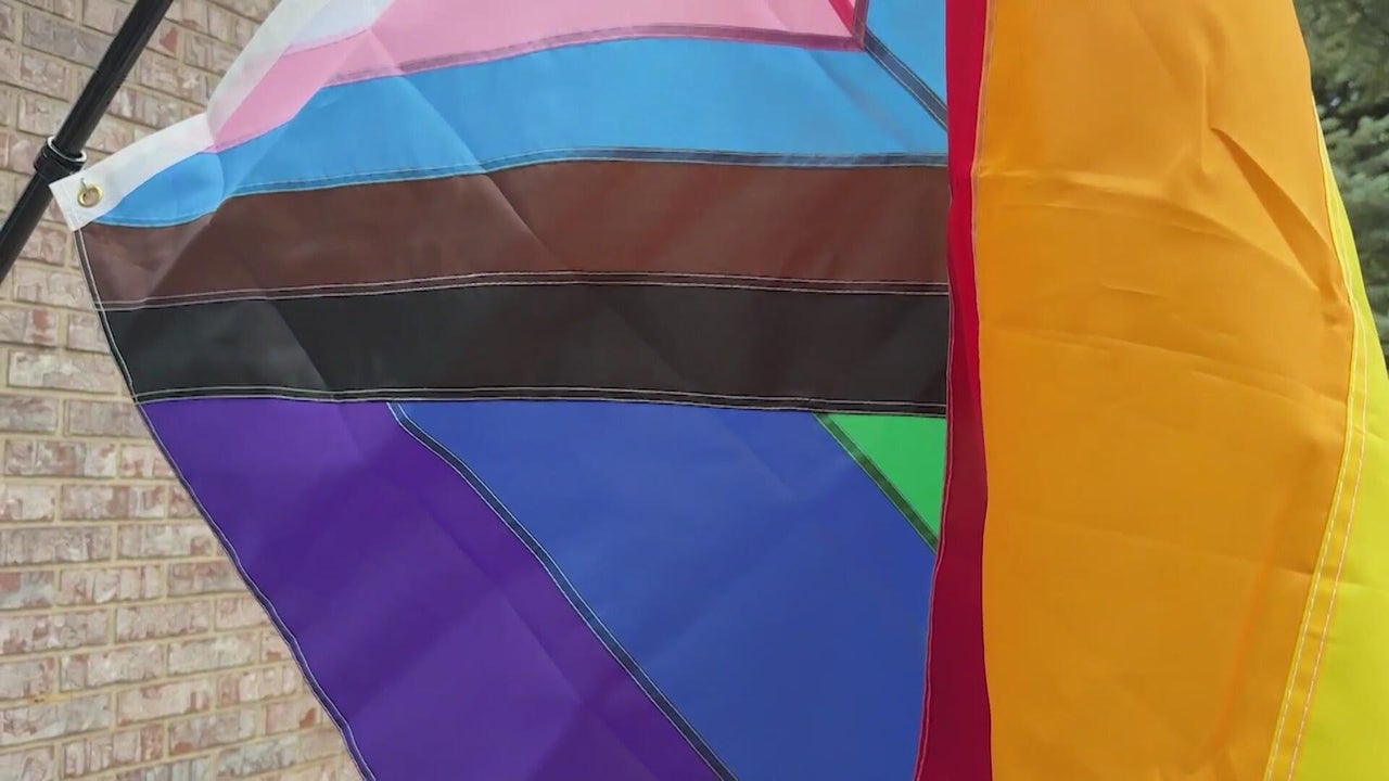 Couple responds to stolen pride flag by flying an even bigger one
