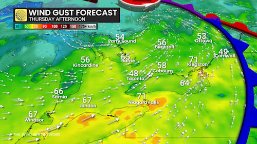 Temperatures drop across Ontario with rounds of rain, storms on tap