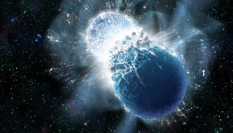 Neutronenstern-Kollisionen: Forscher untersuchen mit KI, wie sich im ...