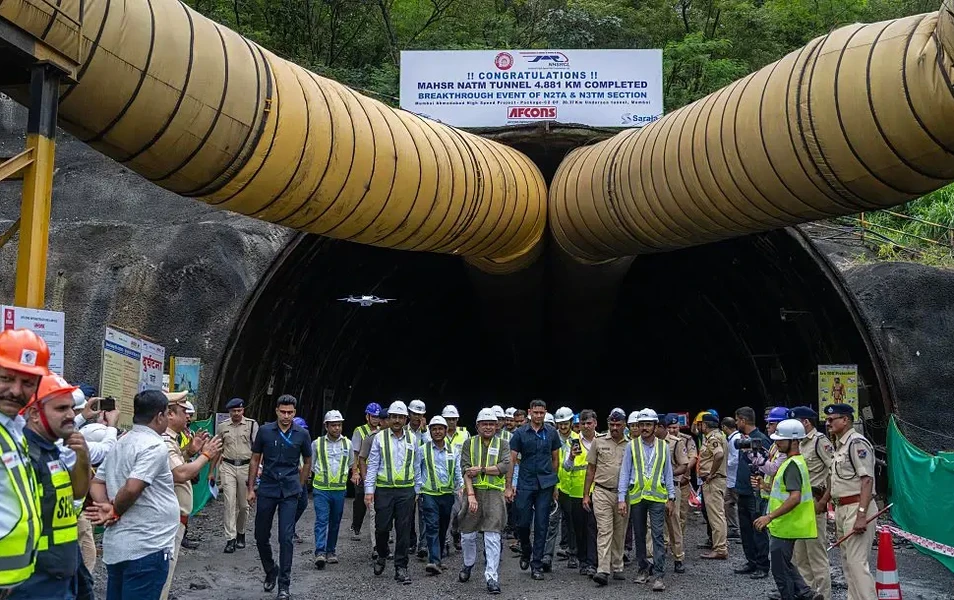 India installs first tunnel hoods on bullet train route