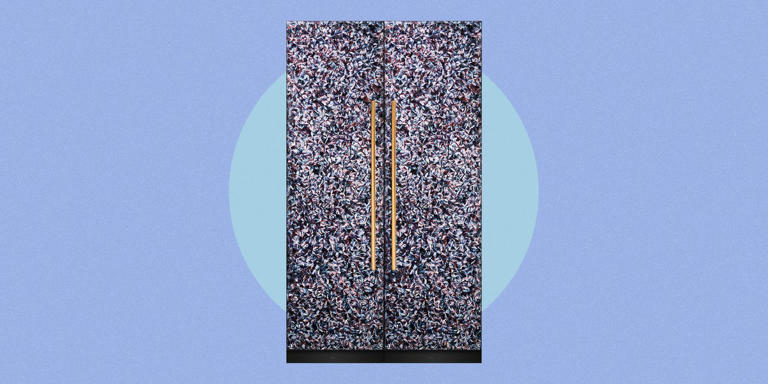 This refrigerator resembles abstract art—and features a surprising material
