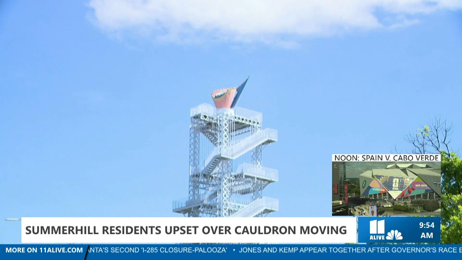 Olympic cauldron move draws pushback