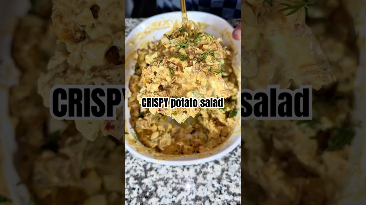 Crispy chipotle potato salad 🔥 The side dish every tailgate needs