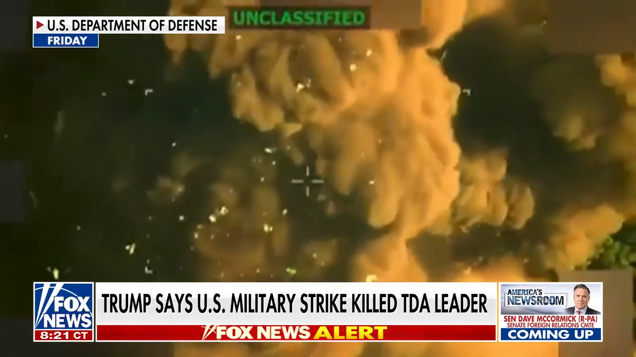 Trump says US military strike killed Tren de Aragua leader in Venezuela