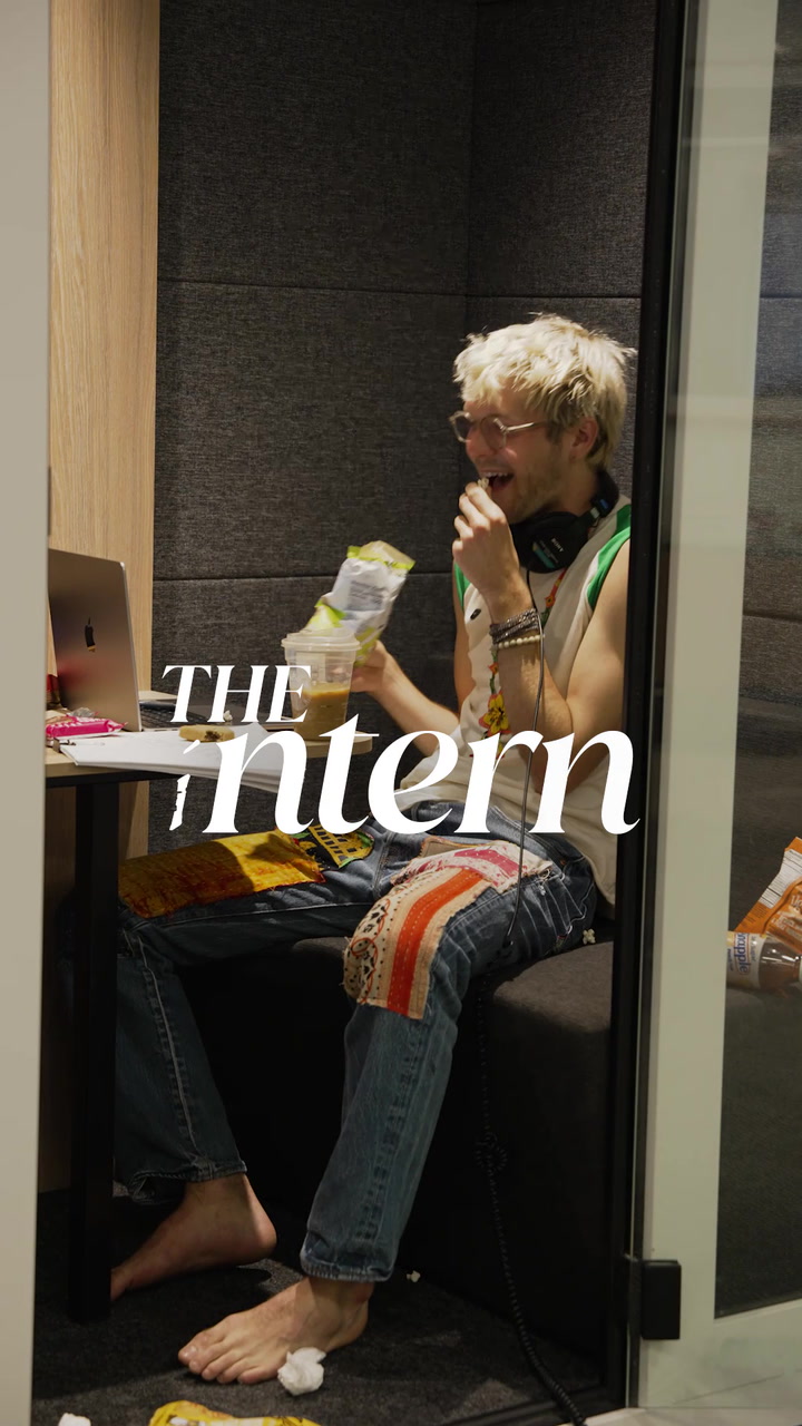 The intern at Tribeca with Davis Burleson