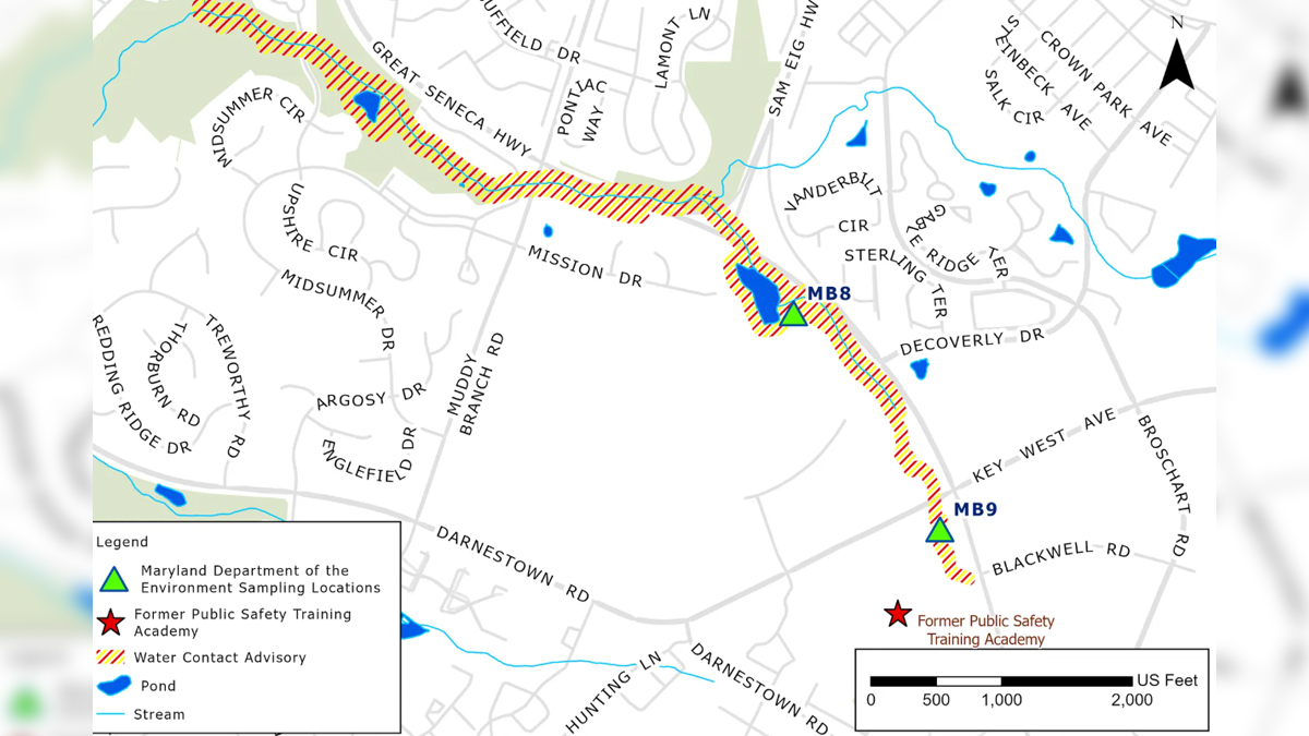 PFAS 'forever chemicals' found in Montgomery County stream