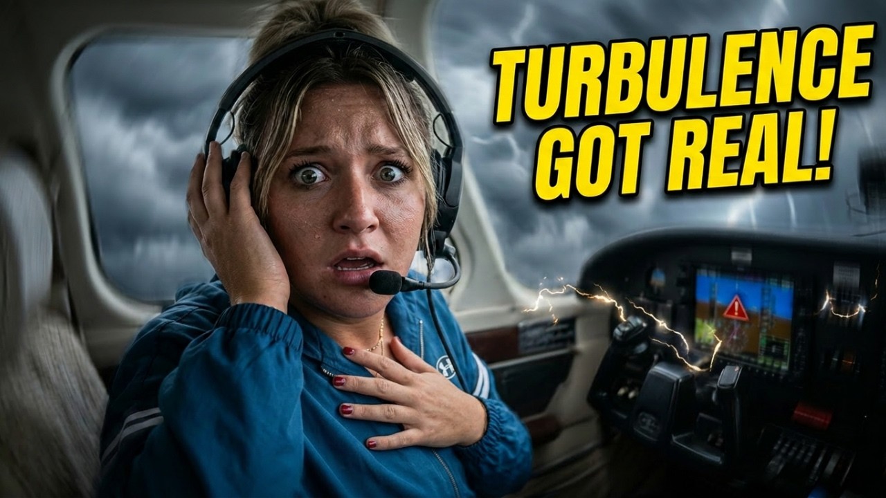 I faced extreme turbulence in the sky! ️
