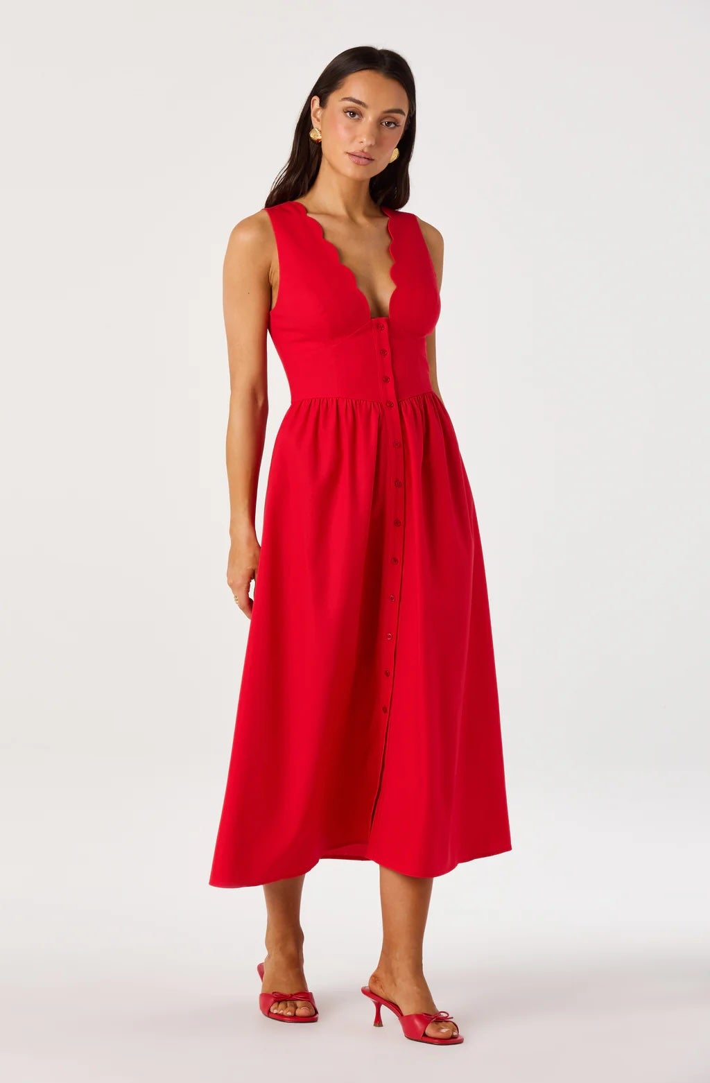 Sorry, pastels — this wedding guest dress color always wins