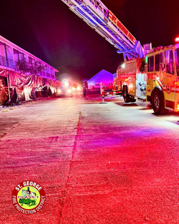 St. George Fire Department contains apartment fire; no injuries reported