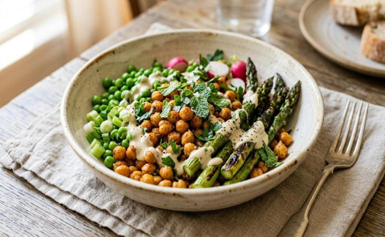 The easy sheet-pan dinner that celebrates spring: Crispy chickpeas and ...