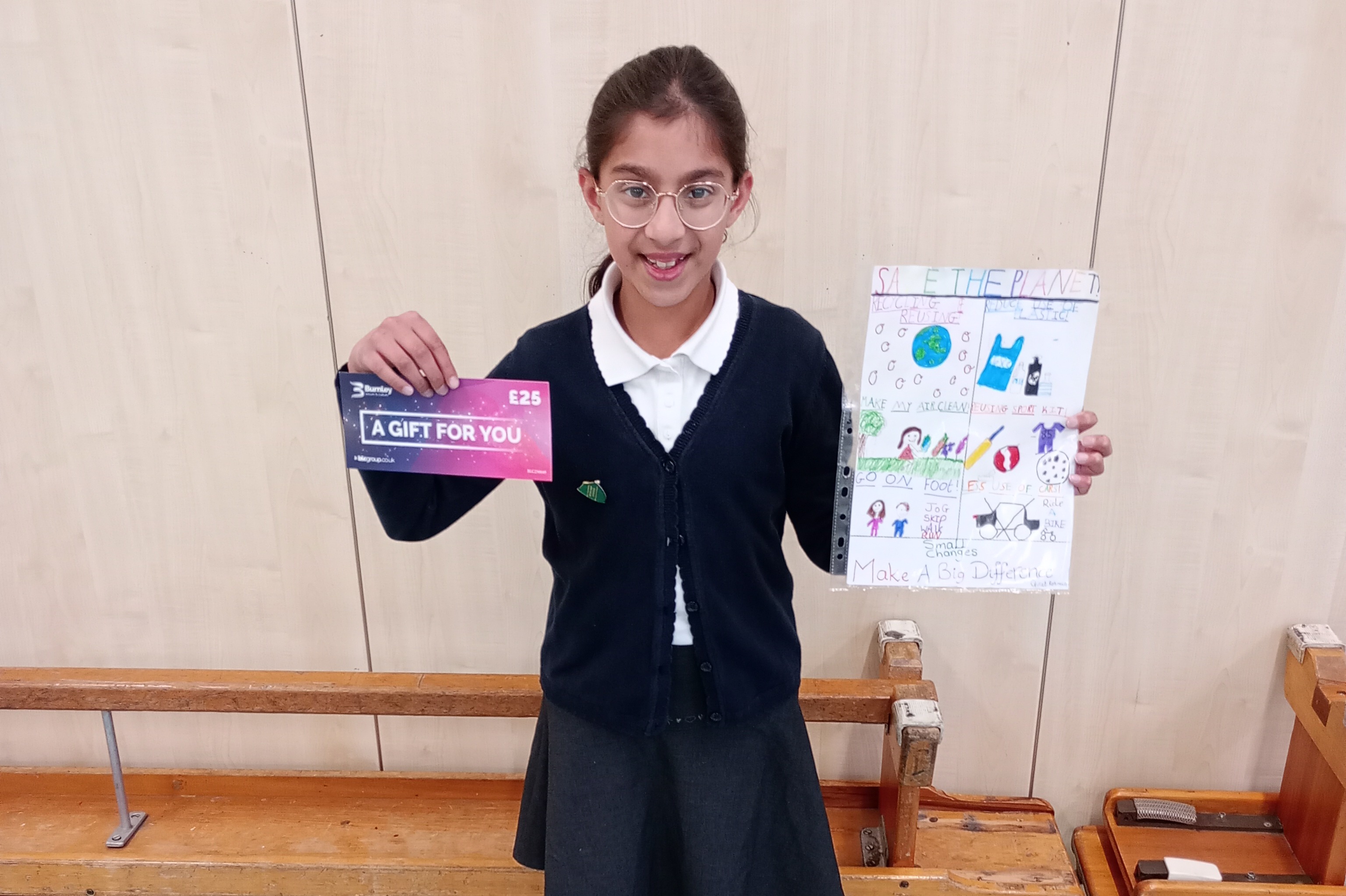 Young Burnley pupil wins climate action poster competition