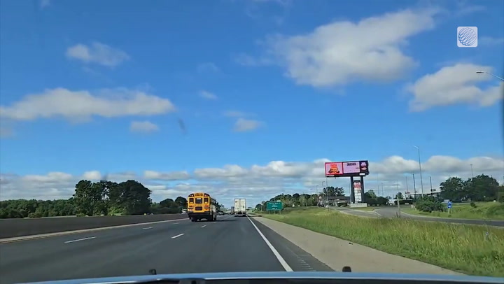 Sunny day drive on Highway 401