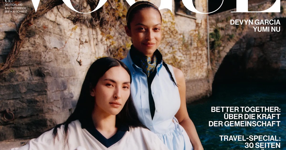Devyn Garcia & Yumi Nu take a trip to Lake Como for the June 2026 cover ...