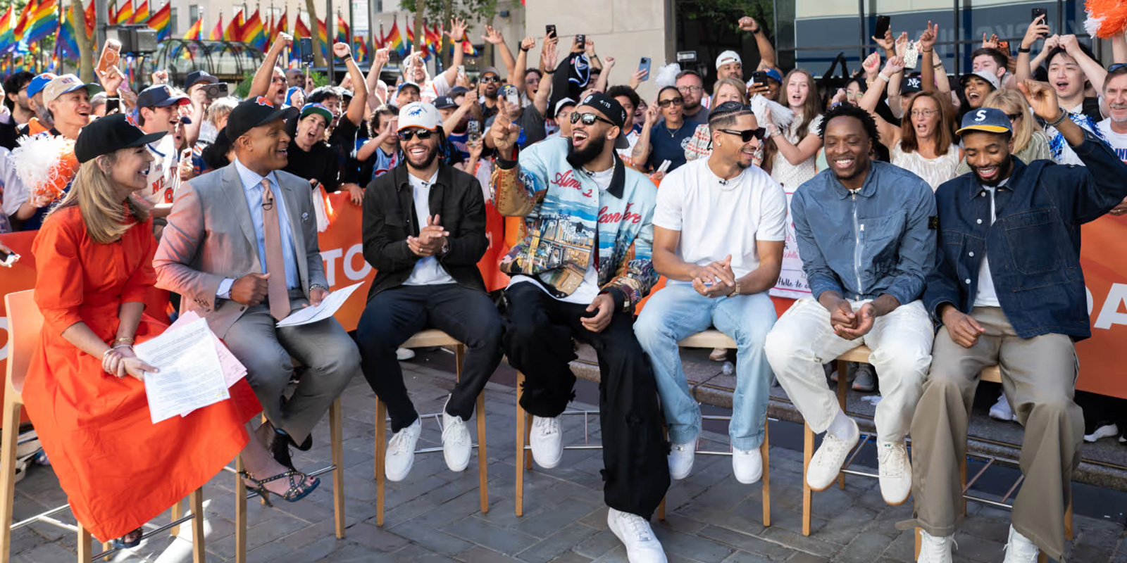 Knicks celebrate Finals win on 'Tonight Show,' raise Fallon's lucky ...