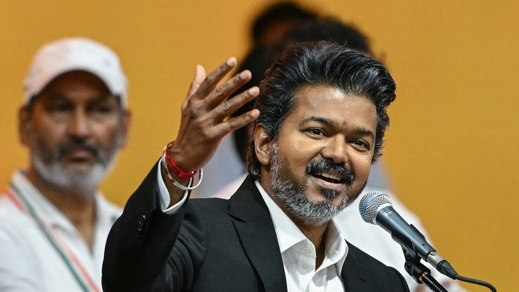 Vijay donates silver sword at Kollur temple, echoing MGR legacy