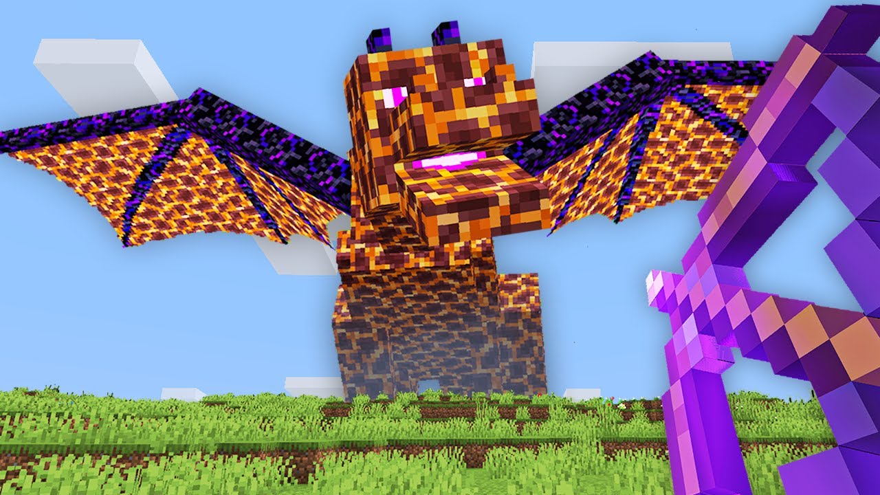 Minecraft, but there's custom dragons