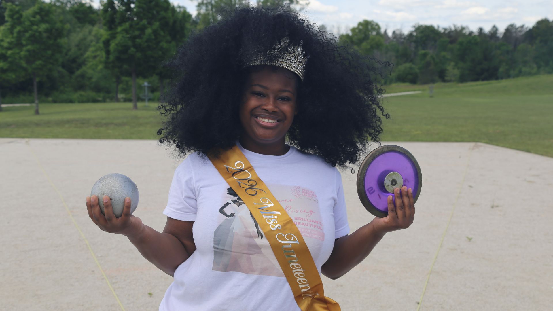 Meet Miss Juneteenth: A talented discus thrower, avid singer, and artist