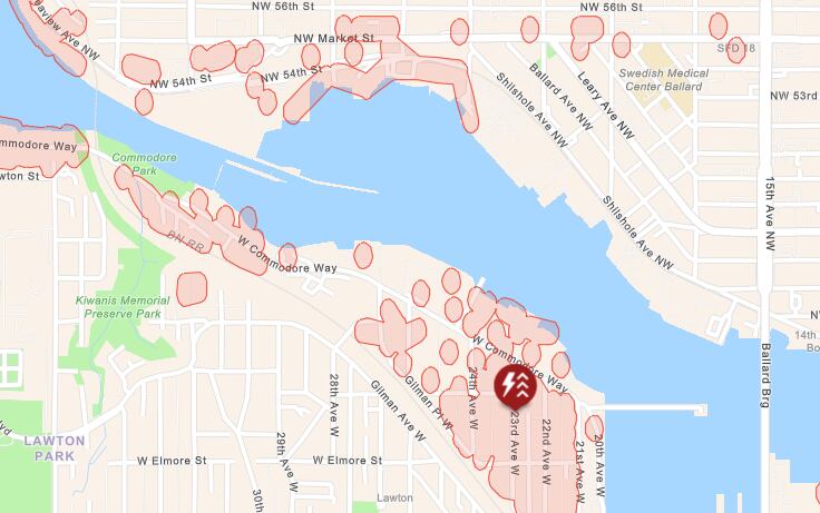 Over 3,000 Seattle City Light customers without power in Ballard during ...
