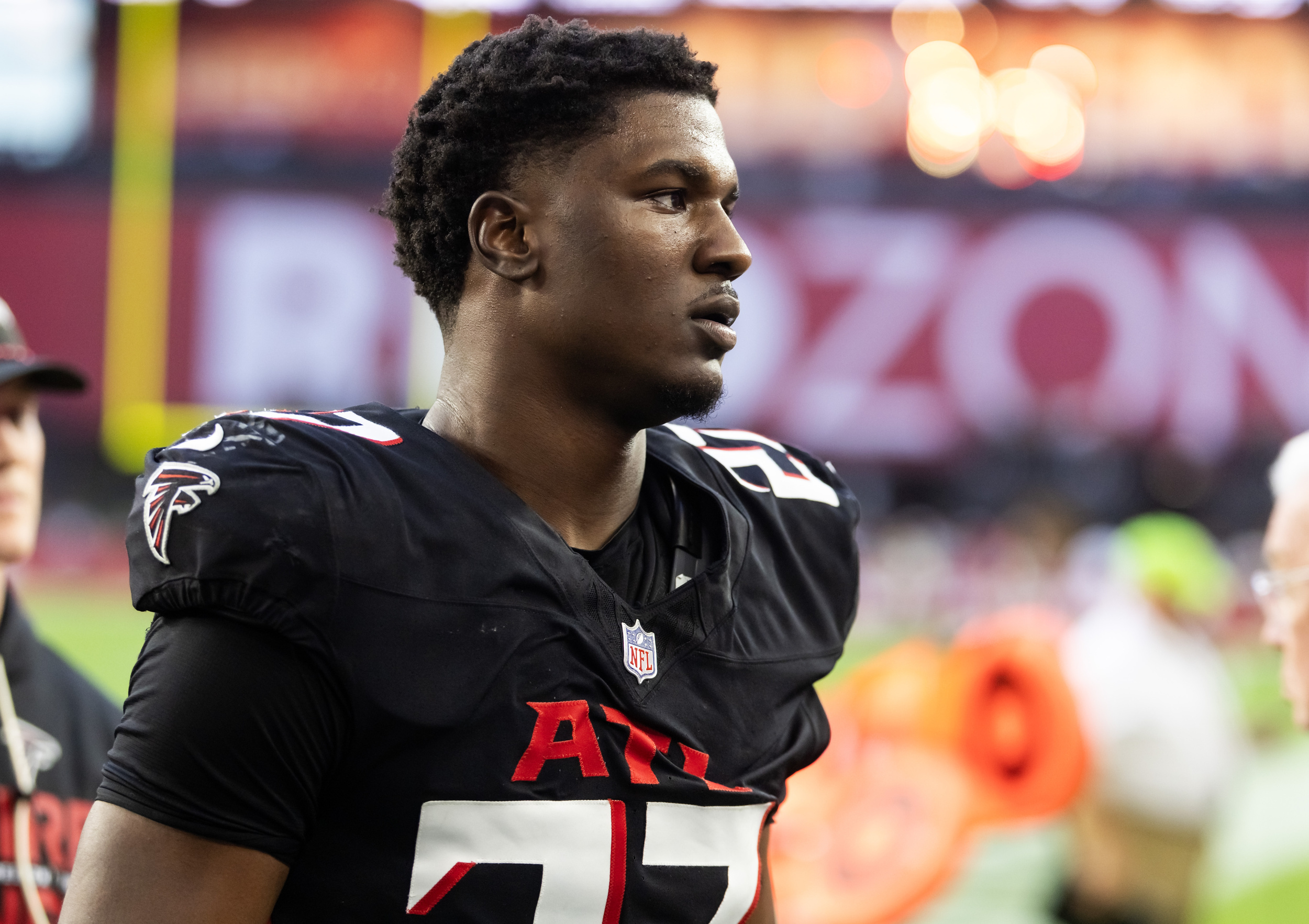 Falcons DE James Pearce Jr. back at team facility, expected to ...