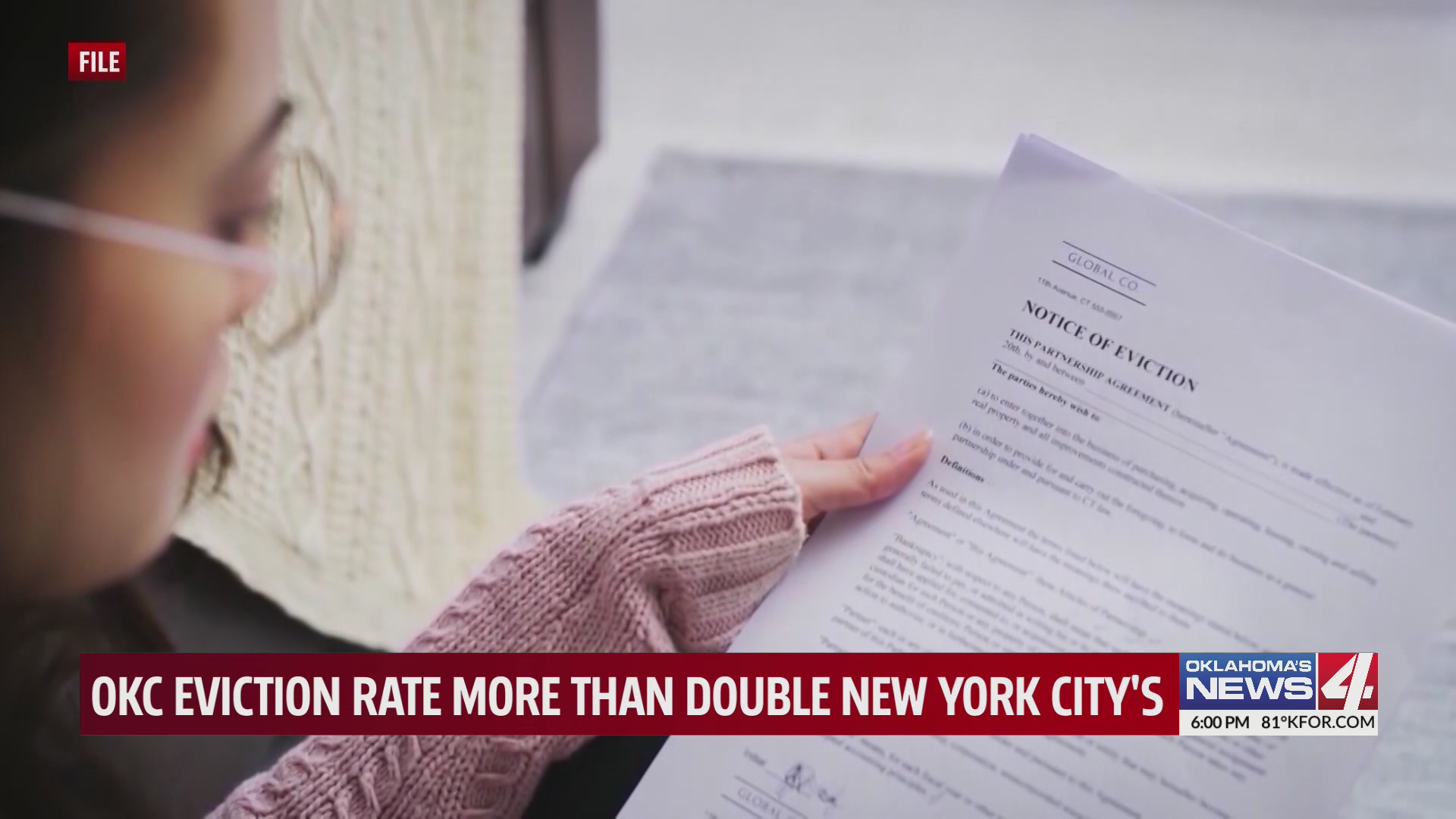 OKC eviction rate more than double New York City's