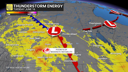 Damaging hail and winds possible with Prairies severe weather risk