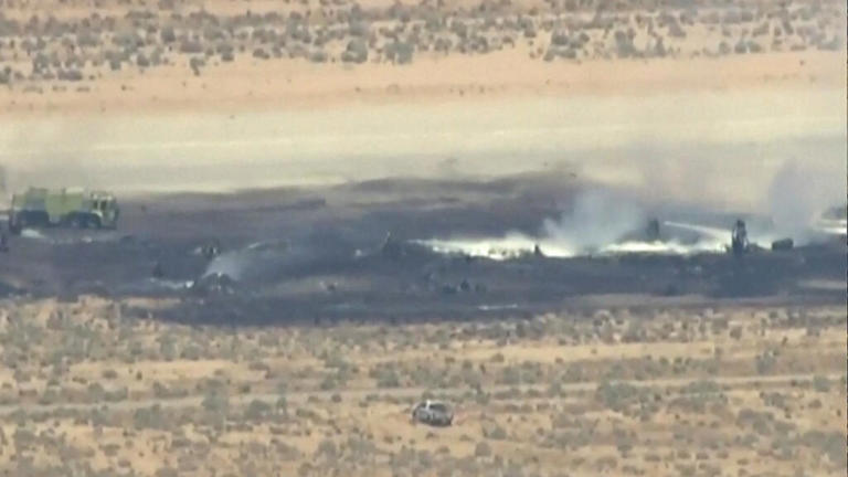 US B-52 bomber crash at California Air Force base kills eight