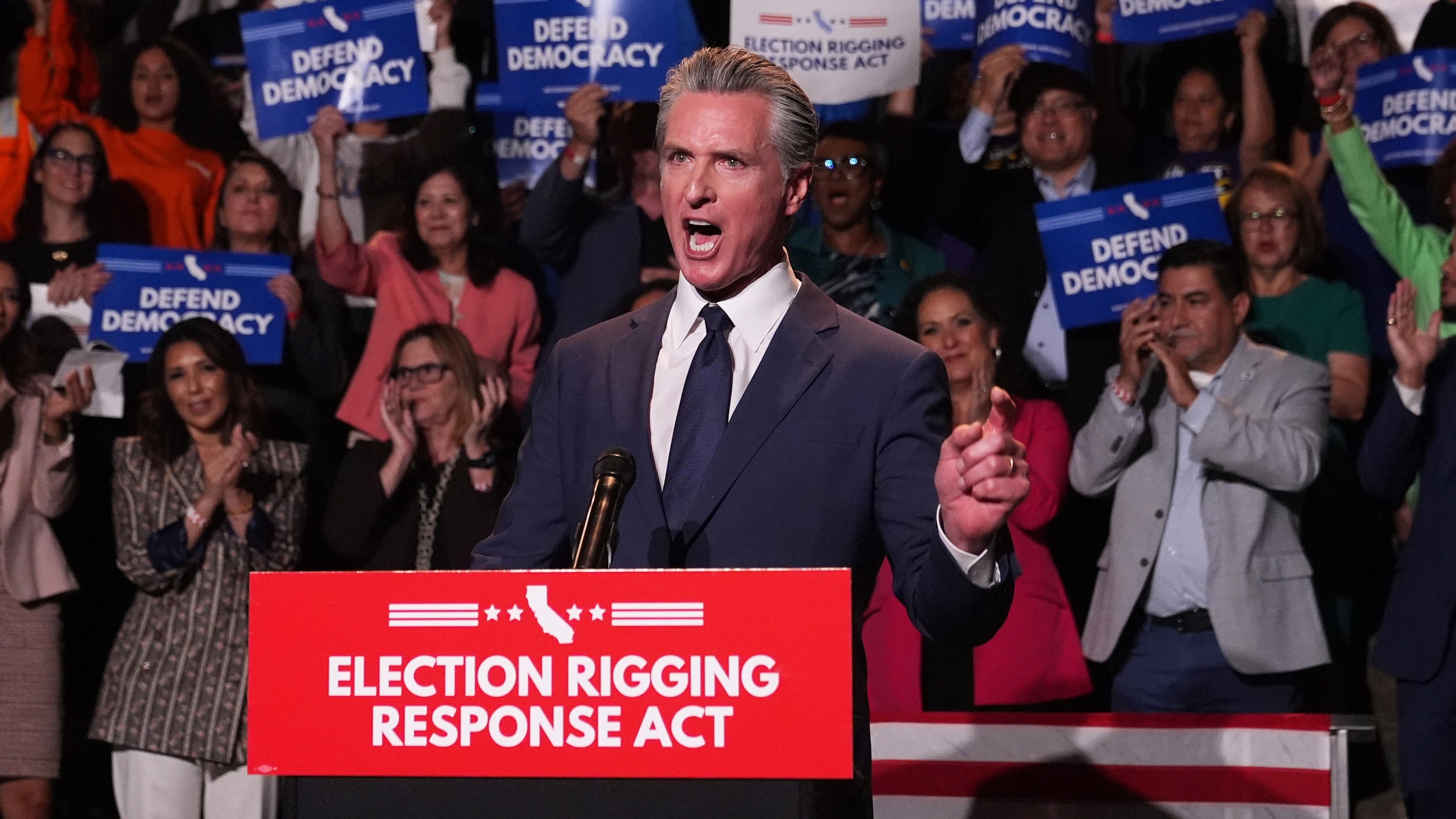 California Gov. Gavin Newsom says Trump’s Justice Department is ...